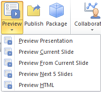 Preview presentations
