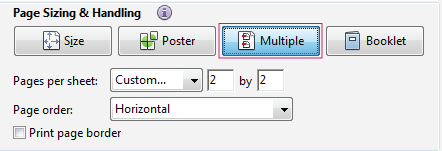 Print PDFs in Acrobat Reader