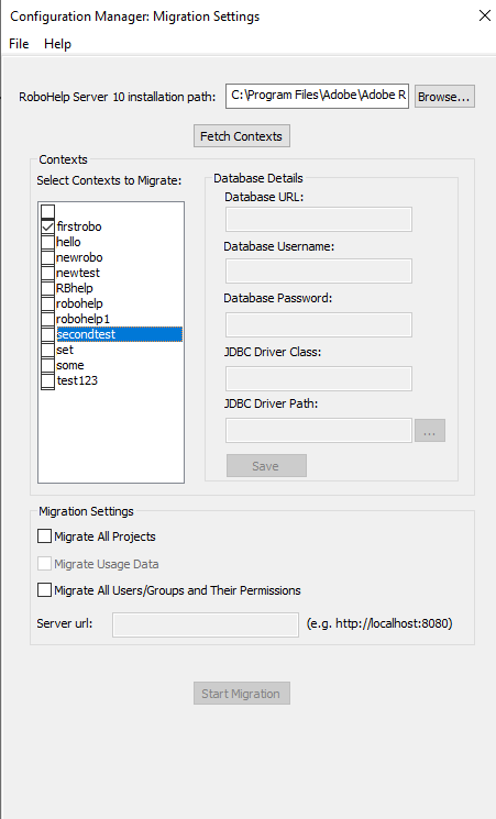 Migrate context data from Adobe RoboHelp Server 10 to Adobe RoboHelp ...