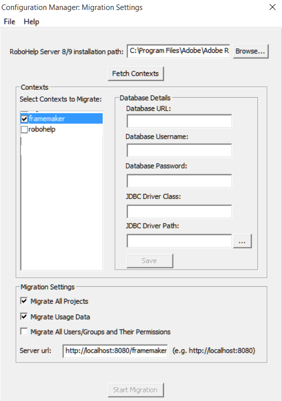 Migrate context data from Adobe RoboHelp Server 9 to Adobe RoboHelp ...