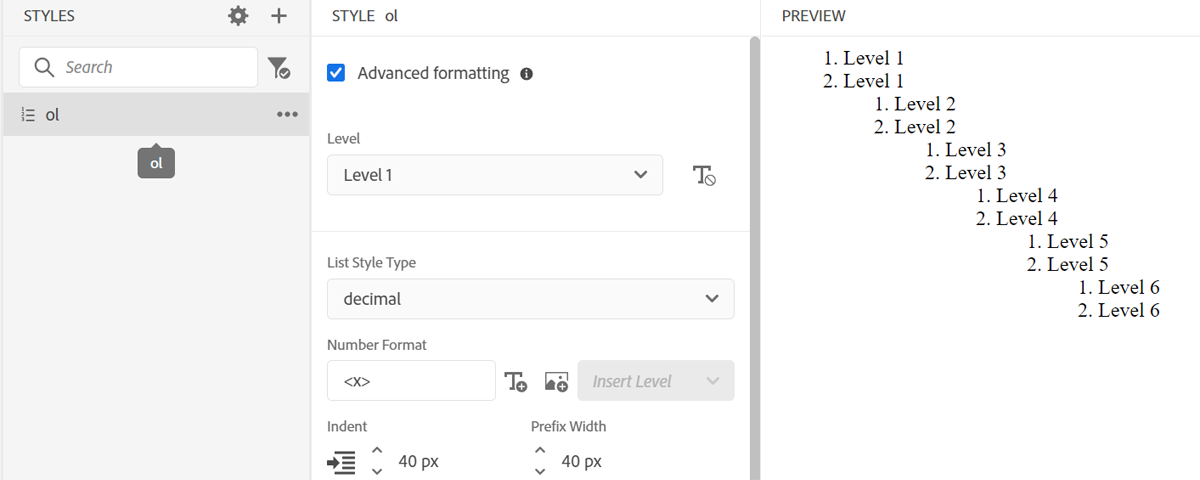Work with the common content styles in Adobe RoboHelp