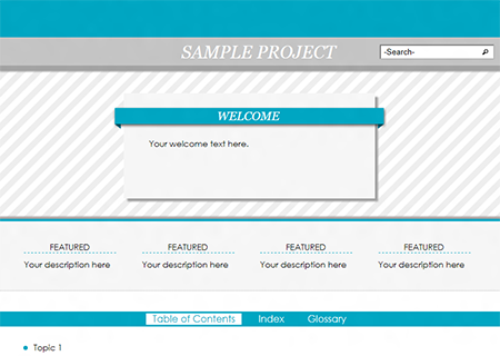 RoboHelp screen profiles and layouts