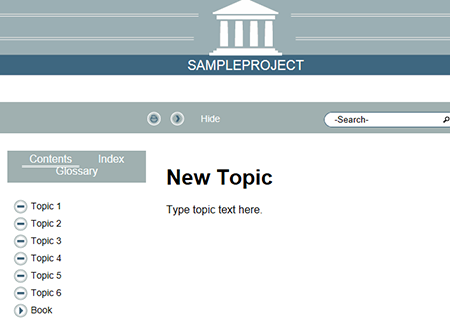 RoboHelp screen profiles and layouts