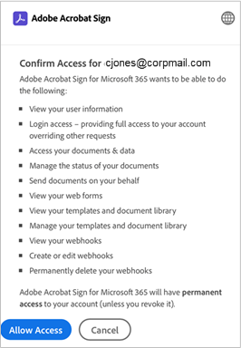 Acrobat Sign for Microsoft Teams mobile: User guide