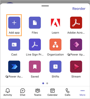 Acrobat Sign for Microsoft Teams mobile: User guide