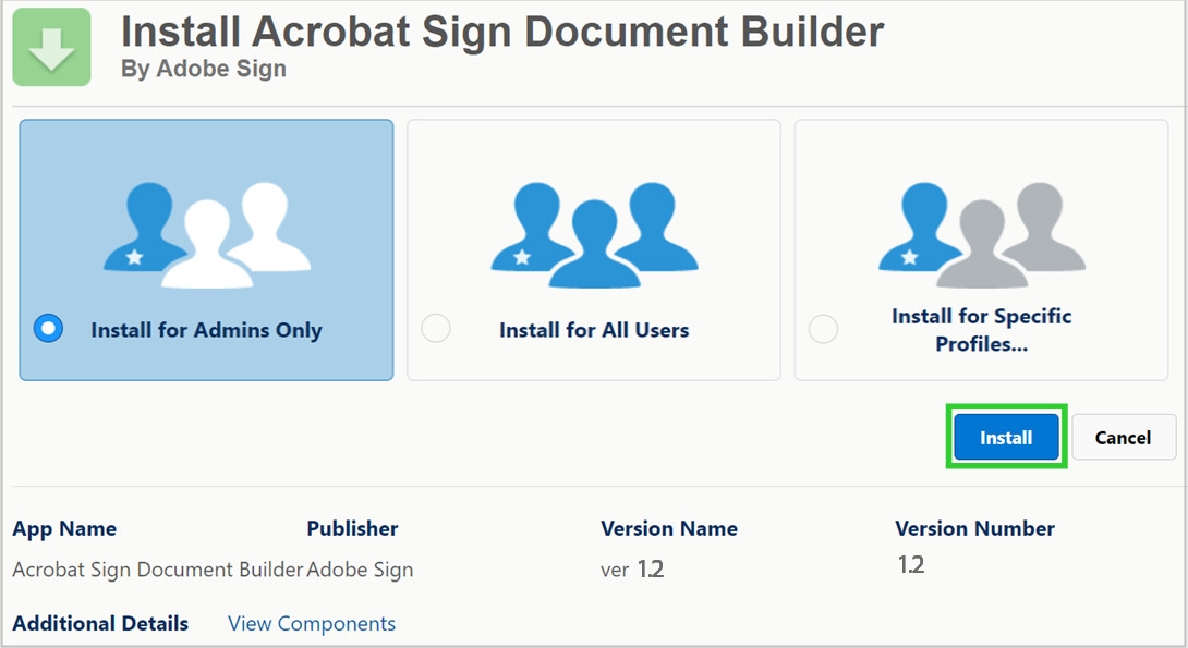 Using Acrobat Sign Document Builder for Salesforce