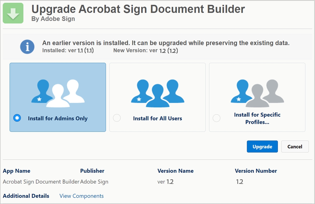 Using Acrobat Sign Document Builder for Salesforce