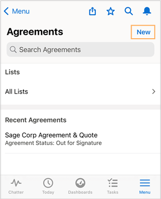 Acrobat Sign for Salesforce Mobile