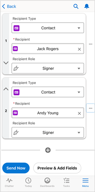 Acrobat Sign for Salesforce Mobile