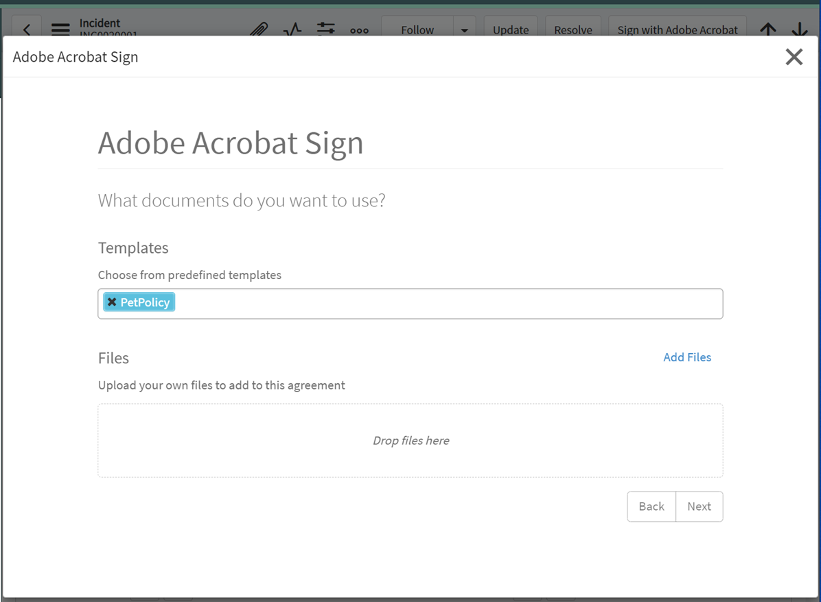 Adobe Acrobat Sign for ServiceNow: User Guide