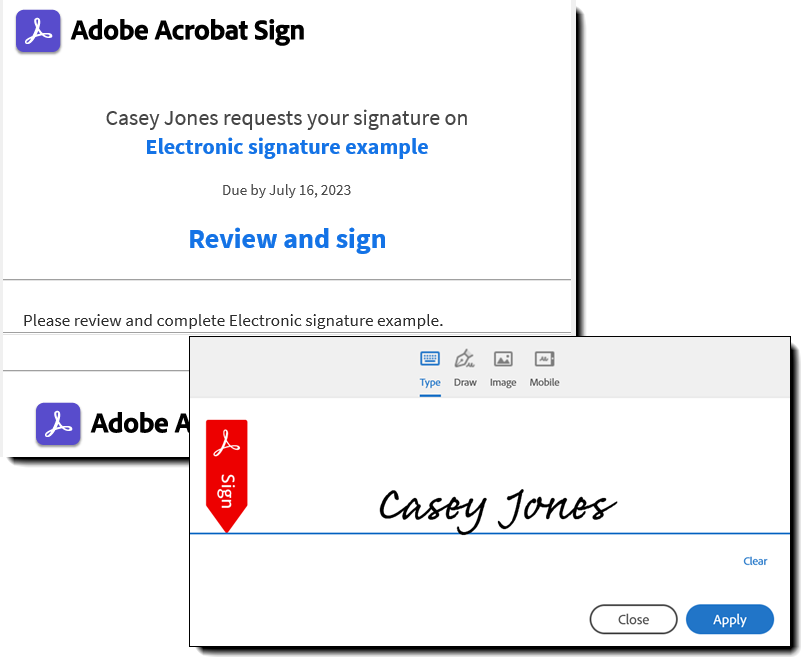 Allowed signature types