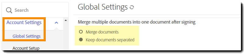 Merge multiple documents into one document after signing