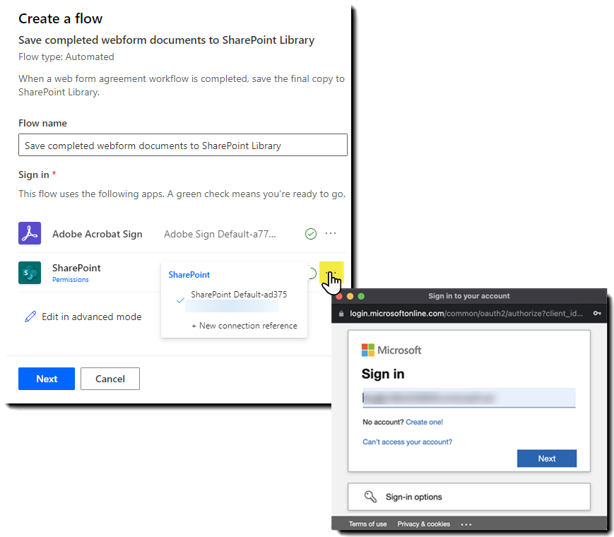 Save completed webform documents to SharePoint Library