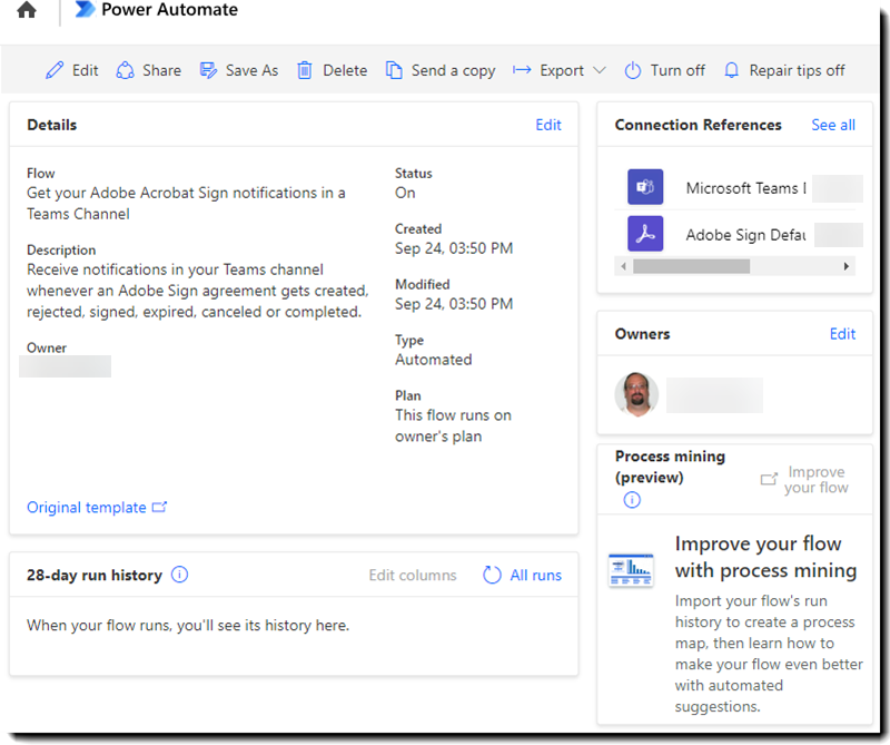 Get your Adobe Acrobat Sign notifications in a Teams Channel