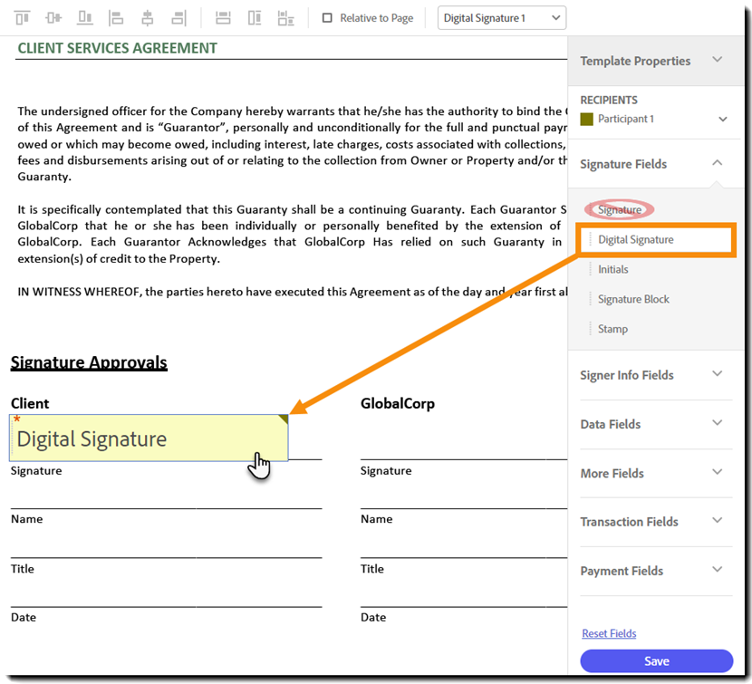 Cloud-based digital signatures