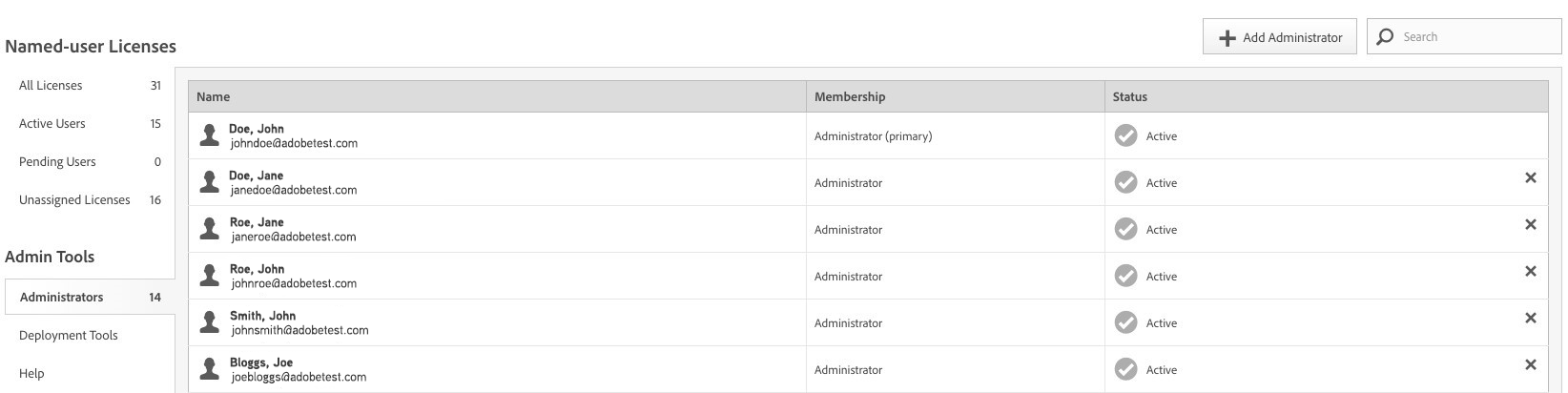 Use the team admin console