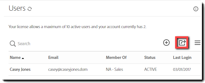 Set up a company account