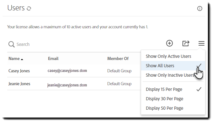 Set up a company account