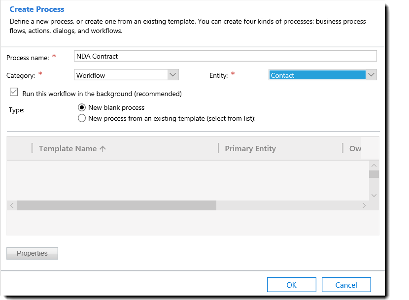 Adobe Sign for Dynamics: Processes (Workflows)