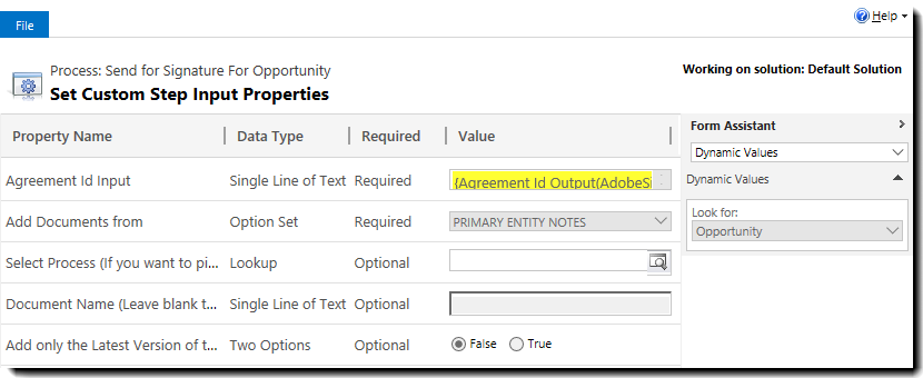 Adobe Acrobat Sign for Dynamics: Processes (Workflows)