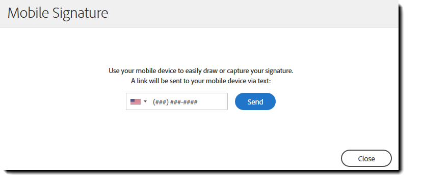 Set up Mandatory Mobile Signature Capture