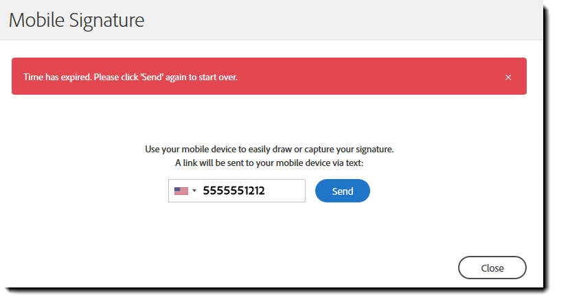 Set up Mandatory Mobile Signature Capture