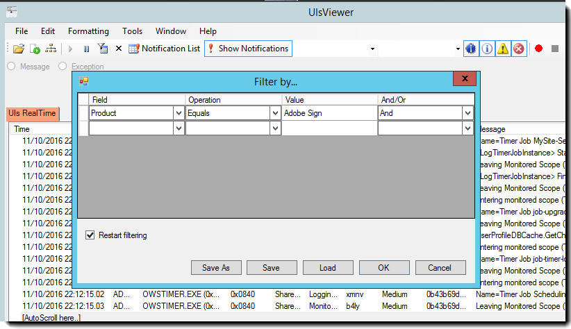 Adobe Sign for SharePoint (On-Premises): Troubleshooting with Logs
