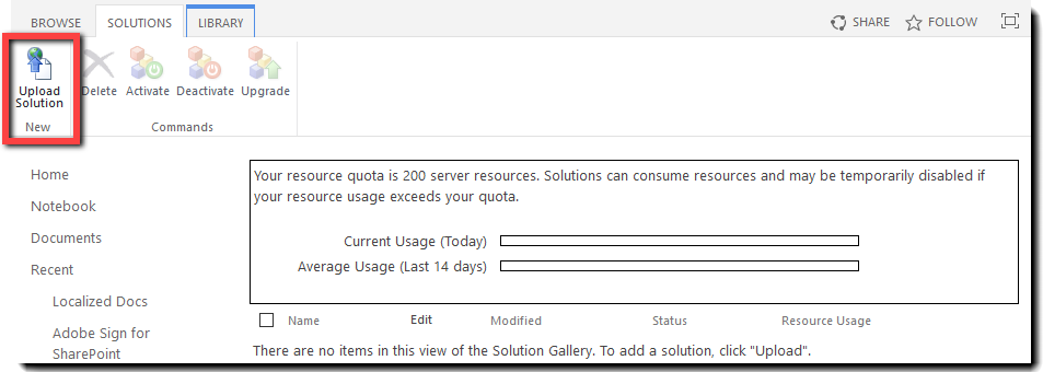 Adobe Sign for SharePoint Online - Workflow Installation Guide