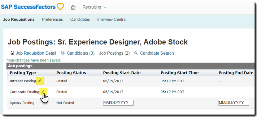 Adobe Sign for SAP SuccessFactors: Recruiting