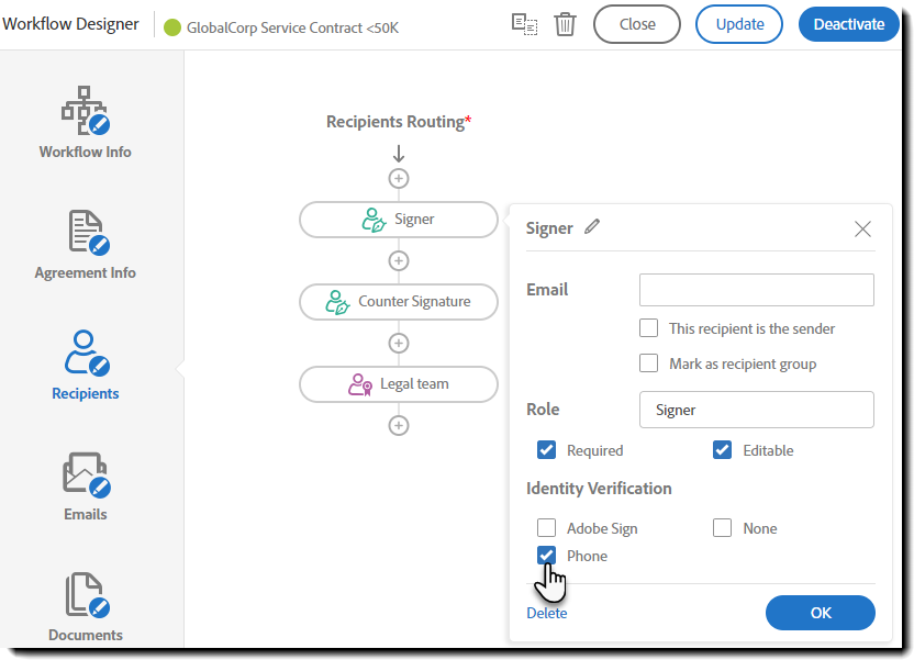 Overview and configuration for custom sending workflows