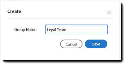 Create and manage groups