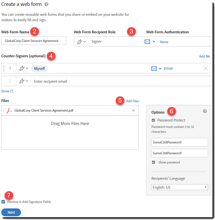 Crear un formulario web
