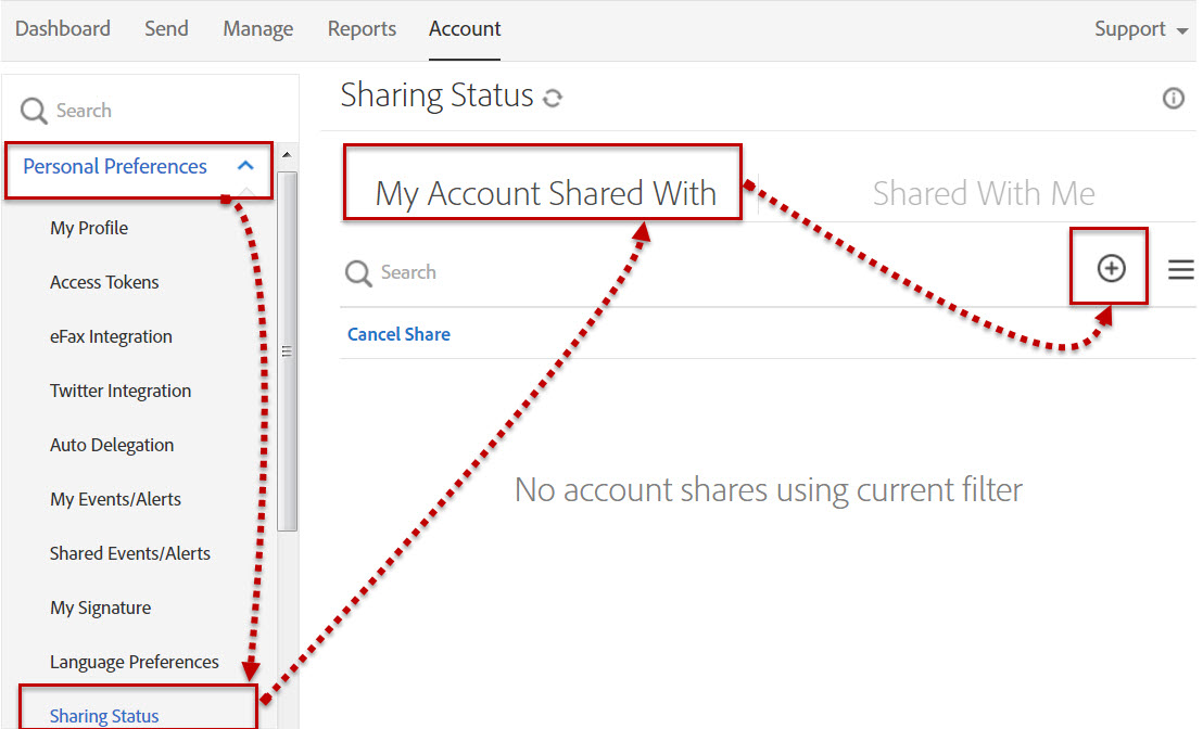 Enabling Advanced Account Sharing feature