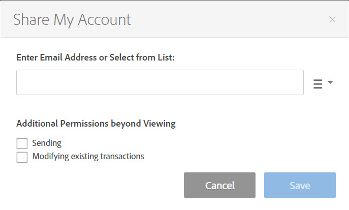 Enabling Advanced Account Sharing feature