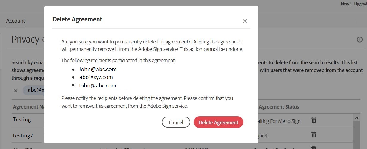 Delete A Transaction From Adobe Sign Records Adobe Sign