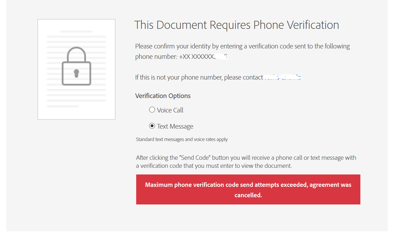 How many times can the signer request for Phone Authentication OTP ...
