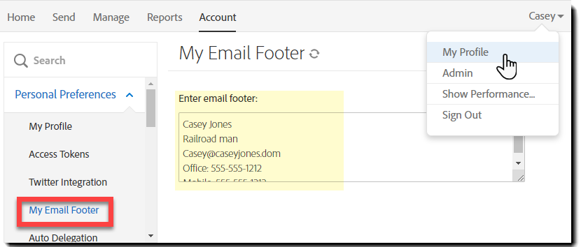 How to allow users to have individual email footer? | Adobe Sign