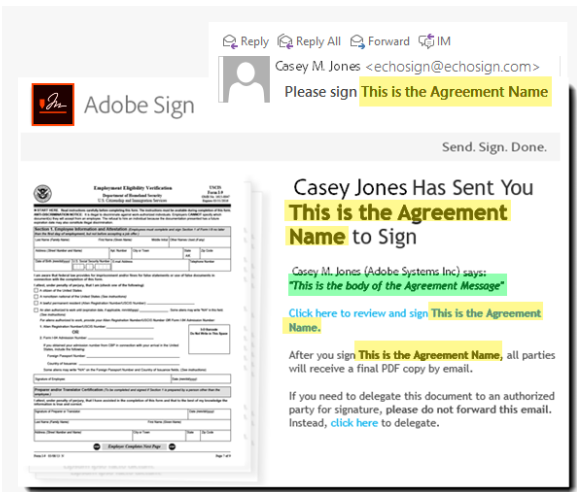 How to define a default agreement name and agreement message for every ...