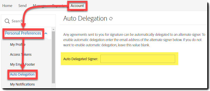 How to enable the Auto Delegation feature