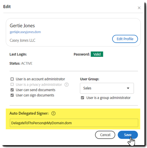 How to enable the Auto Delegation feature
