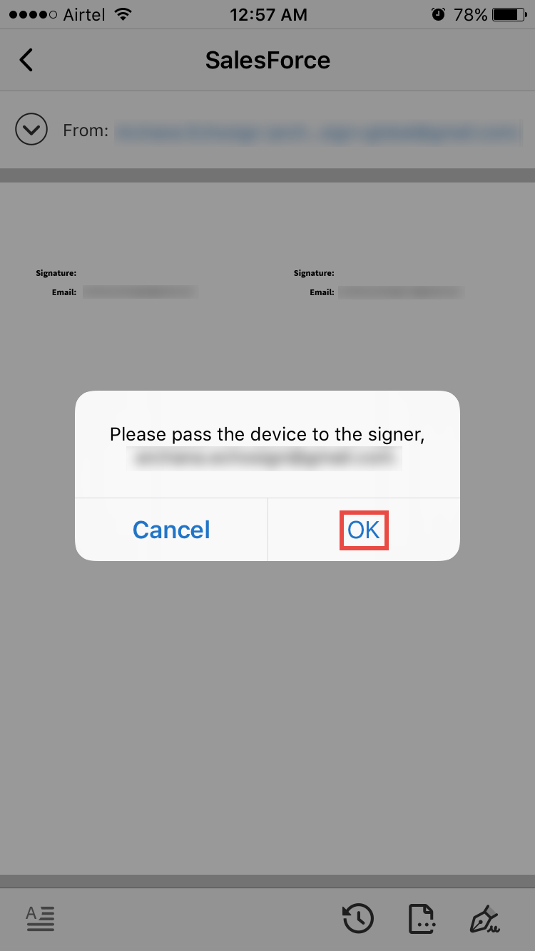 How to use Host signing in iOS Mobile App? | Adobe Sign