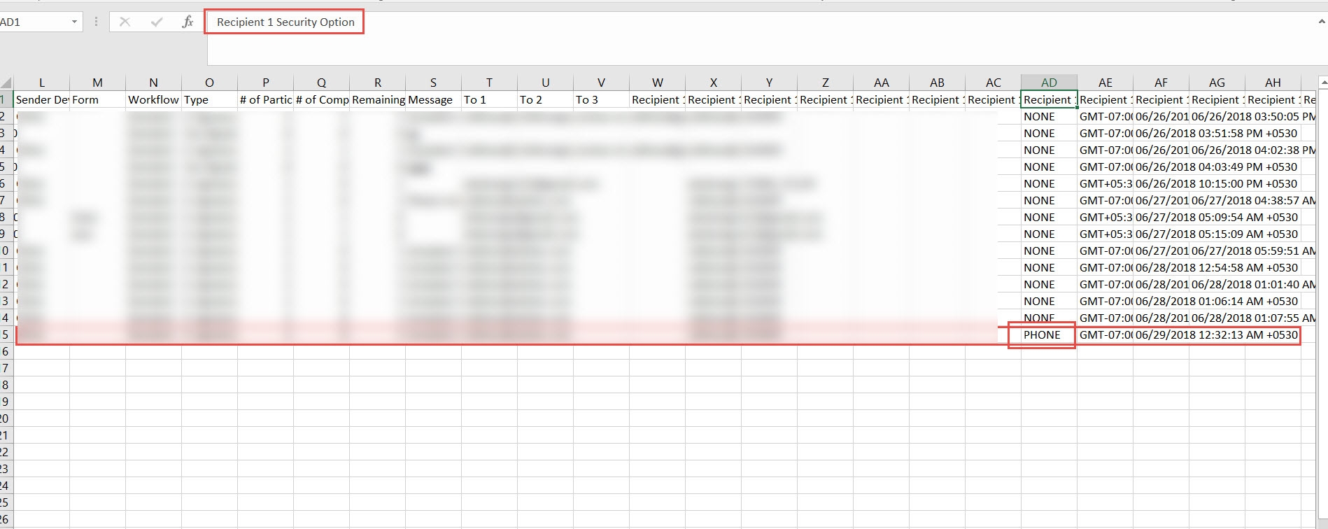 Is there an option available to include participant's authentication ...