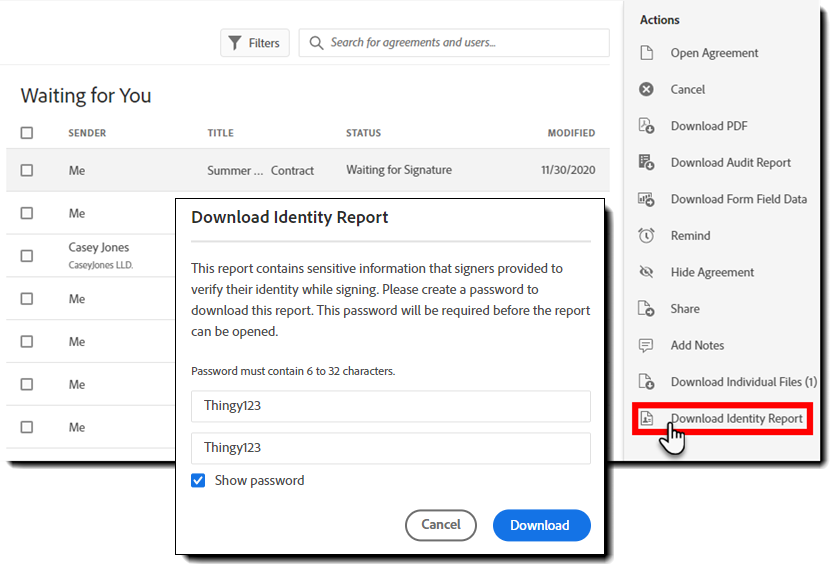 Adobe Sign リリースノート
