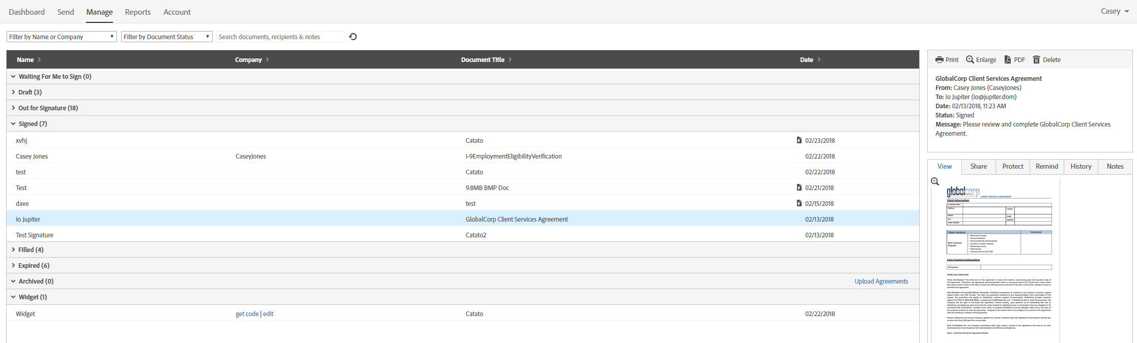 Adobe Acrobat Sign Release Notes - 2018