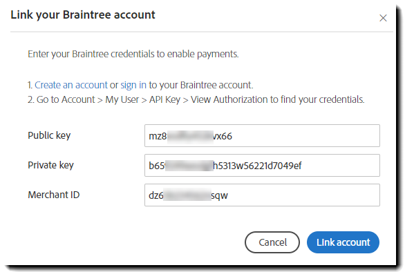 Set up online payments