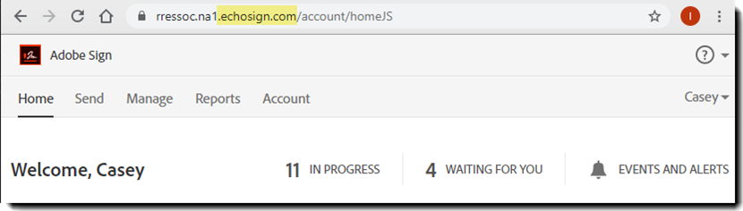 Echosign Domain Change (EDC)