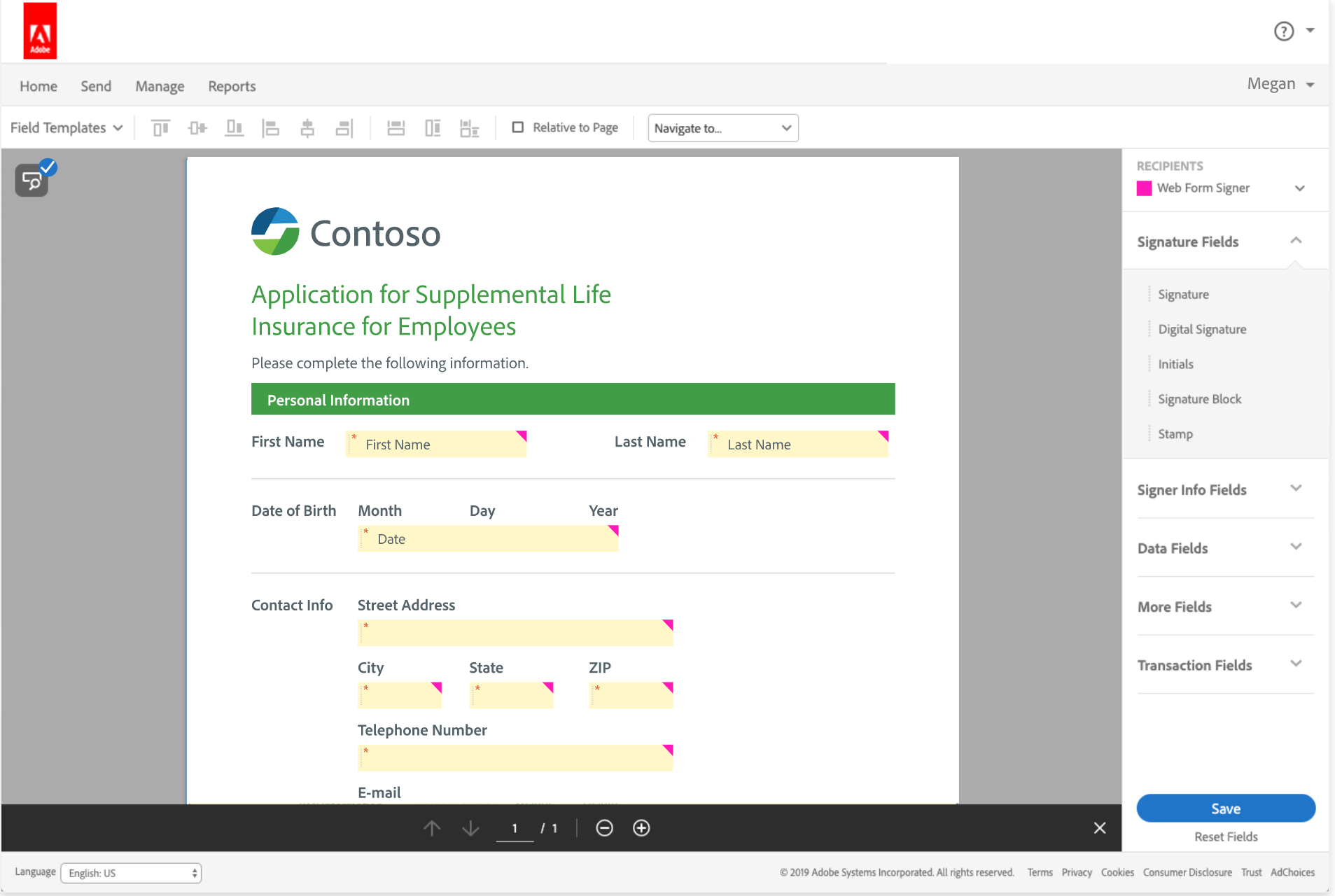 Adobe Sign For SharePoint Web Form Mapping Guide