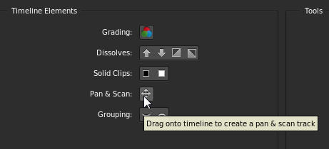 Adjust the framing of shots with pan and scan