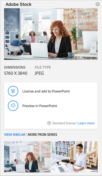 Adobe Stock Add-in for Microsoft PowerPoint