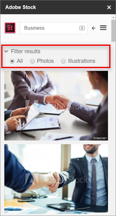 Adobe Stock Add-on for Google Slides